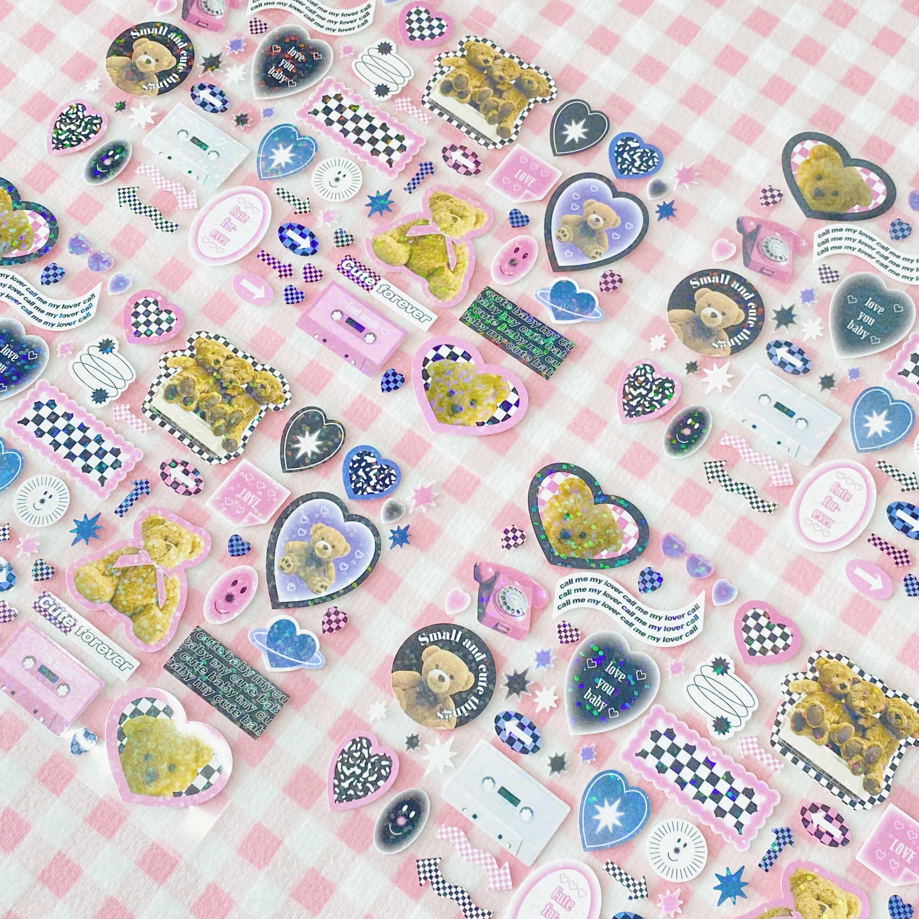 Holographic Kidcore Bears – cozyloveclub